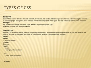CSS – CASCADING STYLE SHEET - MY_PPT.pptx