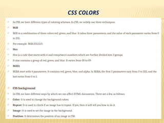 CSS – CASCADING STYLE SHEET - MY_PPT.pptx