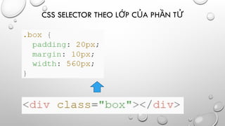 bài giảng CSS – CASCADING STYLE SHEETS.pptx