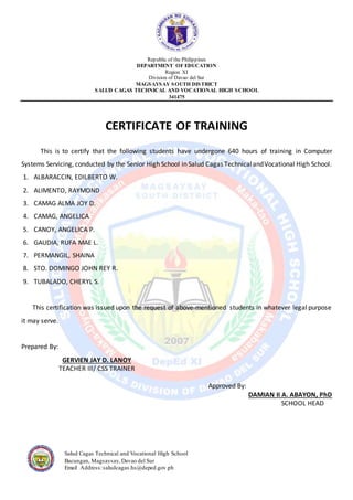 css certification sample | PDF