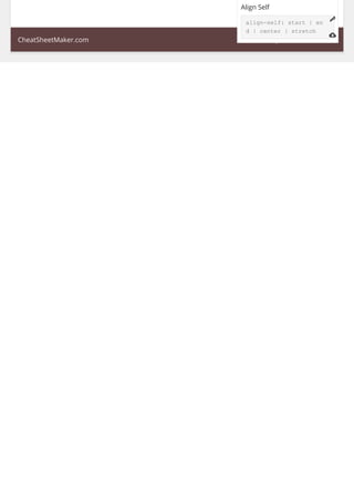 Css cheat sheet | PDF | Web Design and HTML | Internet