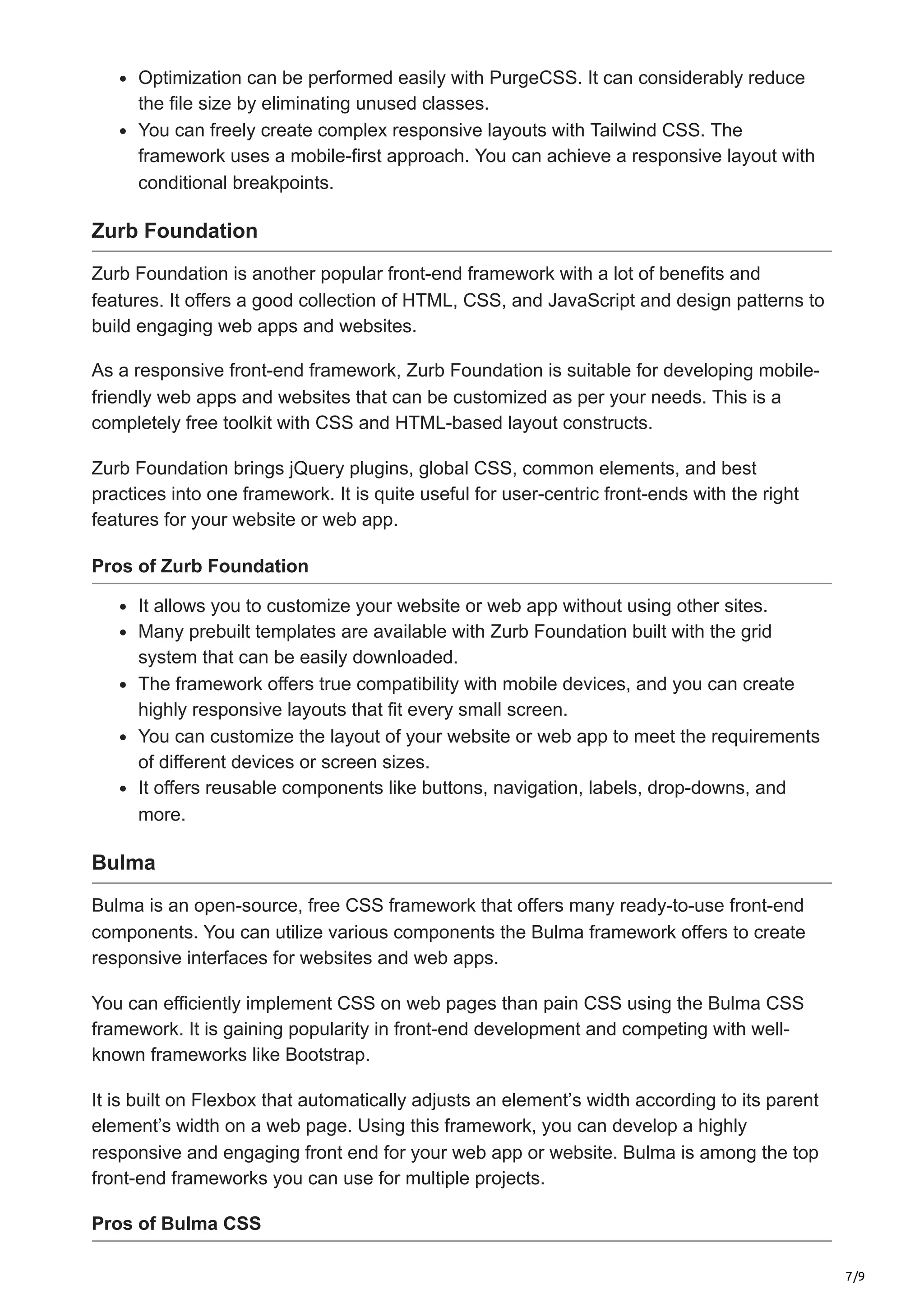Top Front-End Frameworks For Your Web Development Projects.pdf