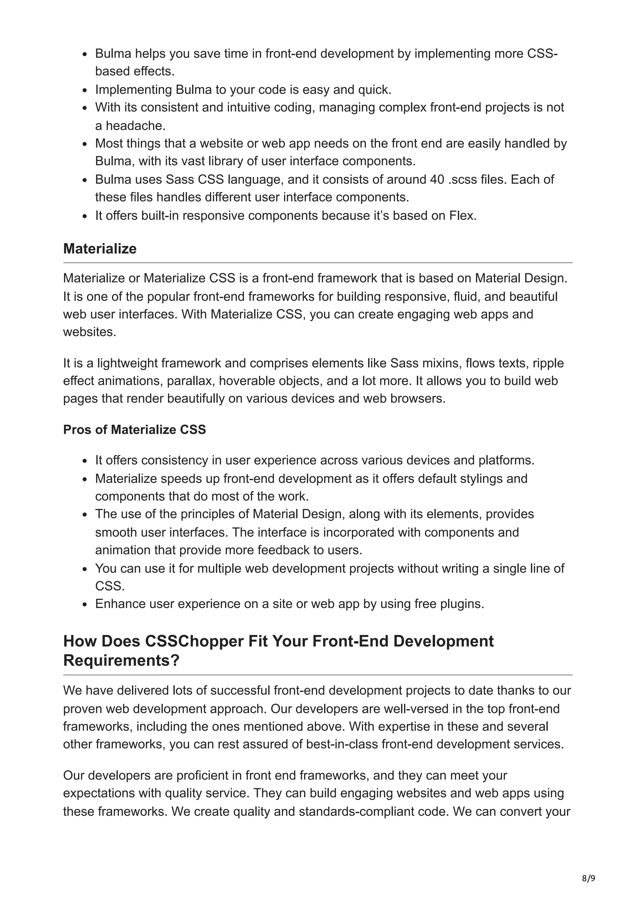 Top Front-End Frameworks For Your Web Development Projects.pdf