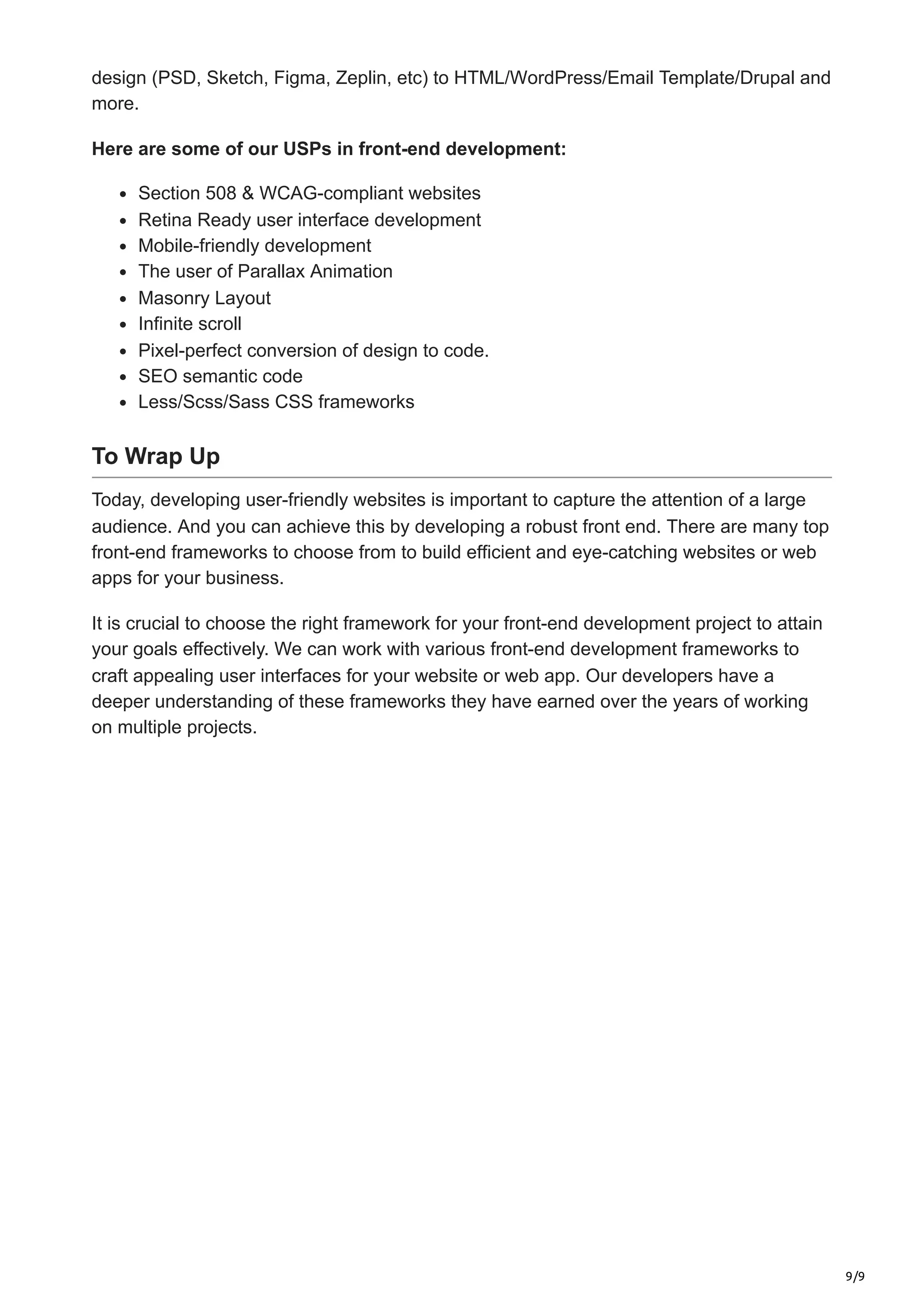 Top Front-End Frameworks For Your Web Development Projects.pdf