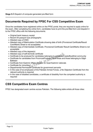 CSS Competitive Exam in pakistan 2024 _ How to Apply and complete ...