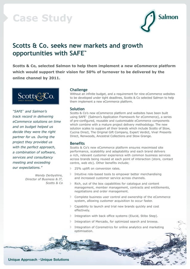 Scotts & Co case study | PDF | Business | Business and Finance