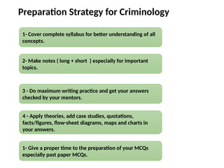 AN OVERVIEW OF CSS CRIMINOLOGY SYLLABUS | PPTX