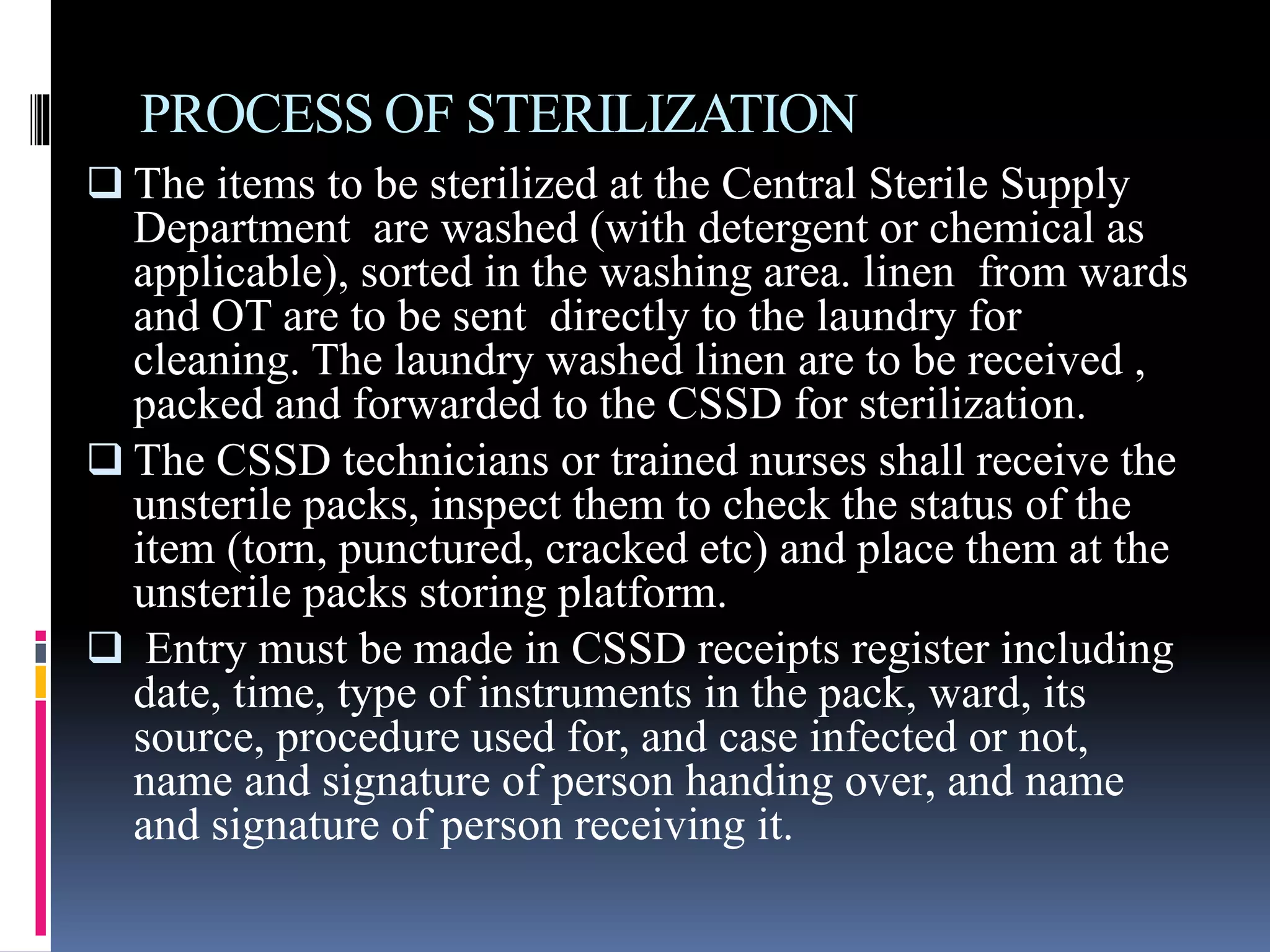Central sterile supply department | PPTX