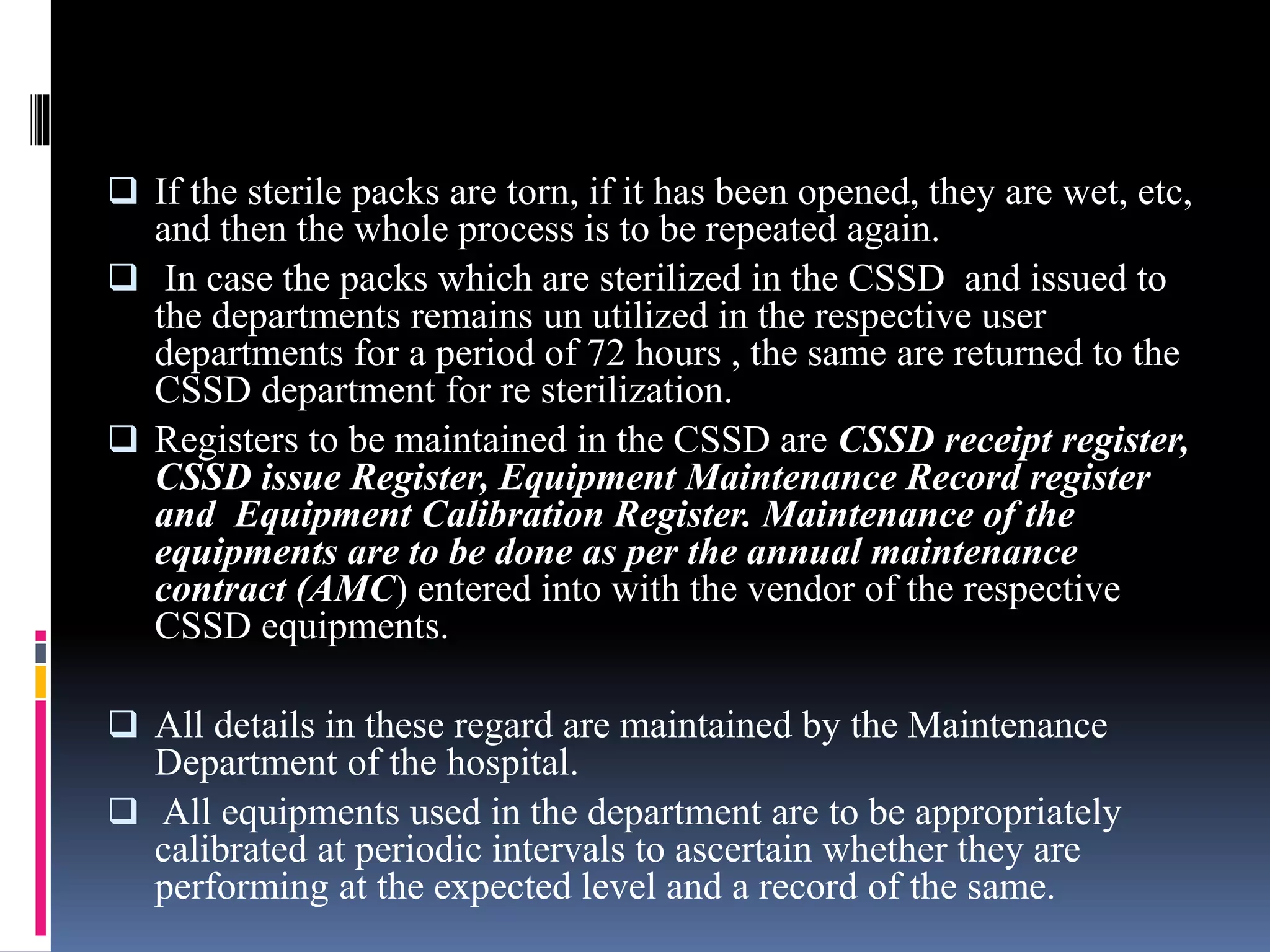 Central sterile supply department | PPTX