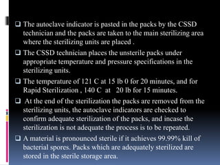 Central sterile supply department | PPTX