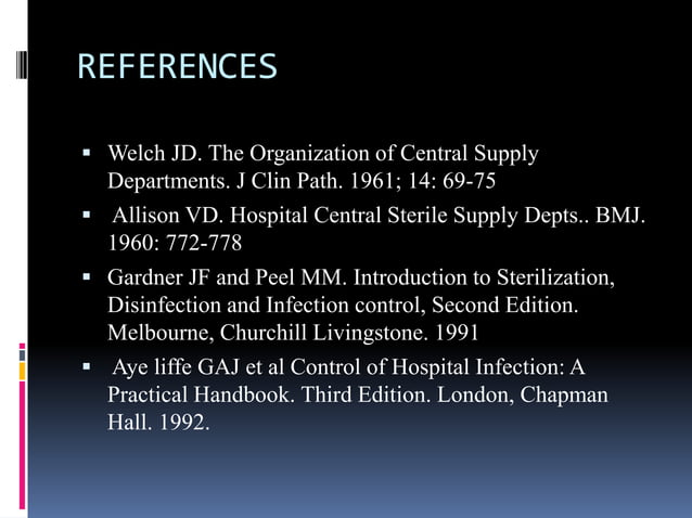 Central sterile supply department | PPTX | Infectious Diseases ...