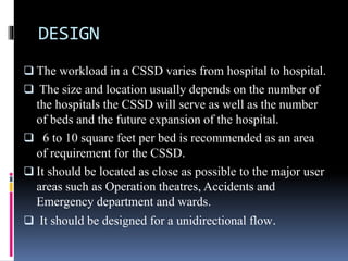 Central sterile supply department | PPTX