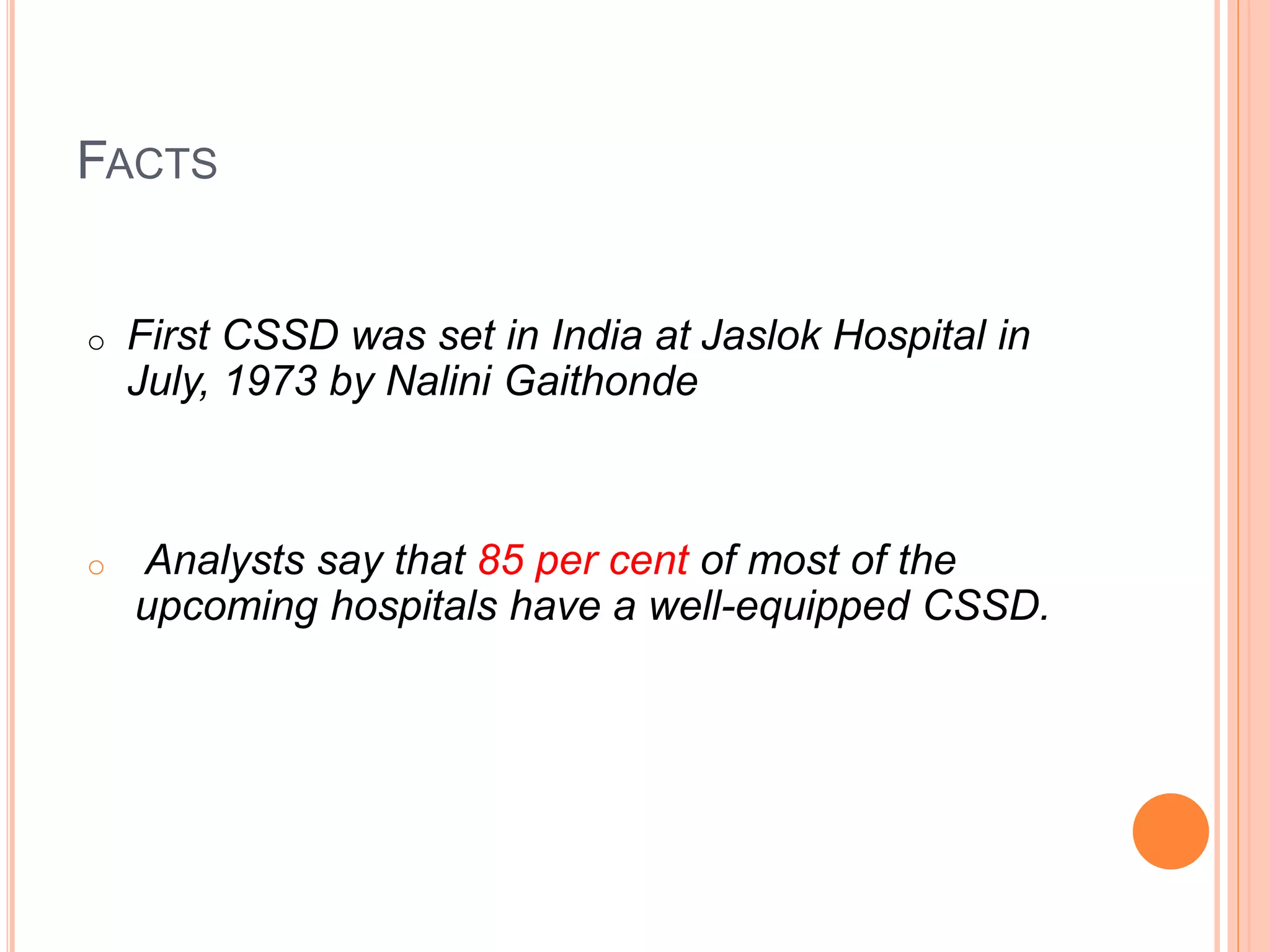 Central Sterile & Supply Department (CSSD) | PPTX