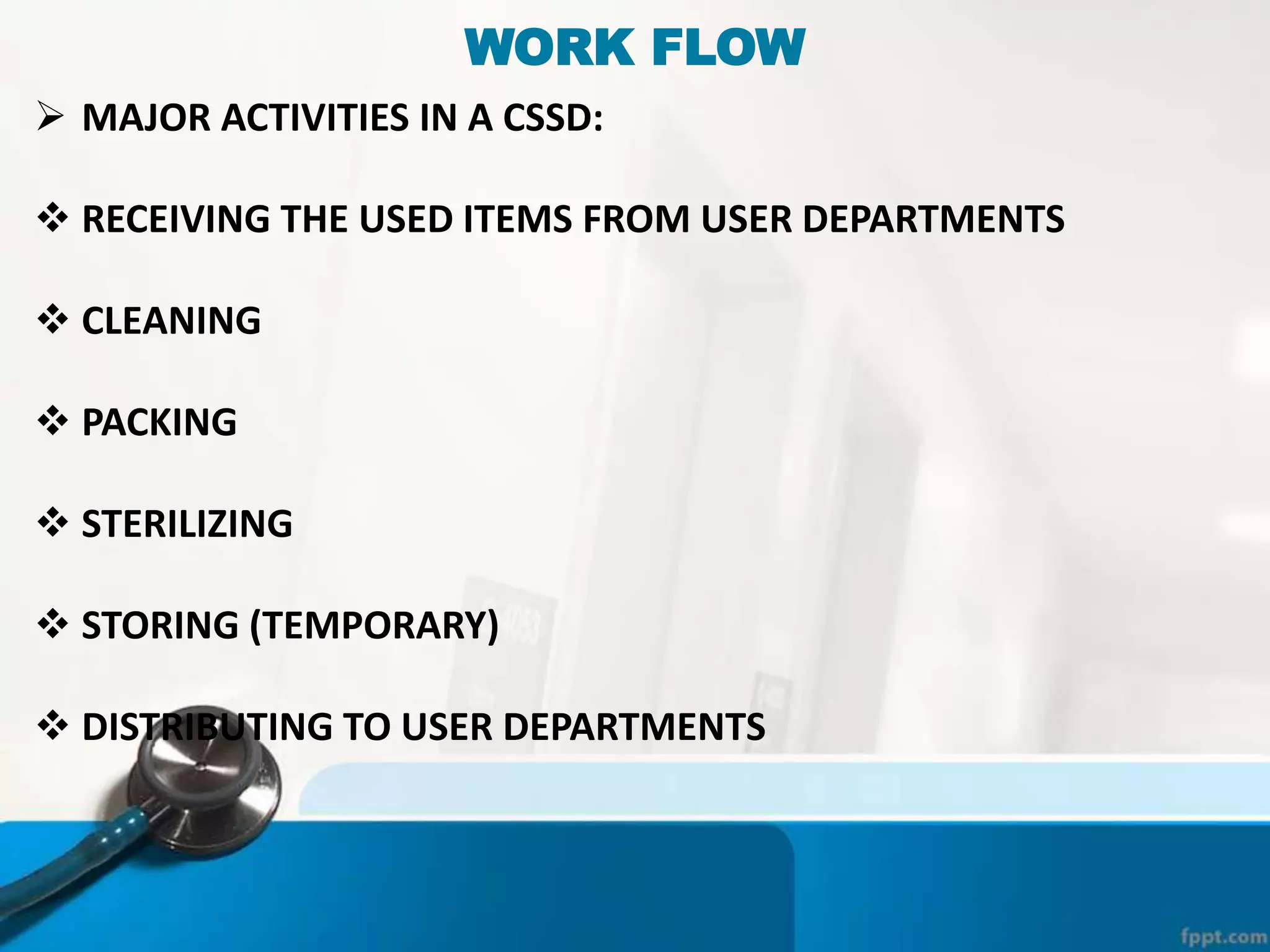 Central Sterile Supply Department (CSSD) | PPTX