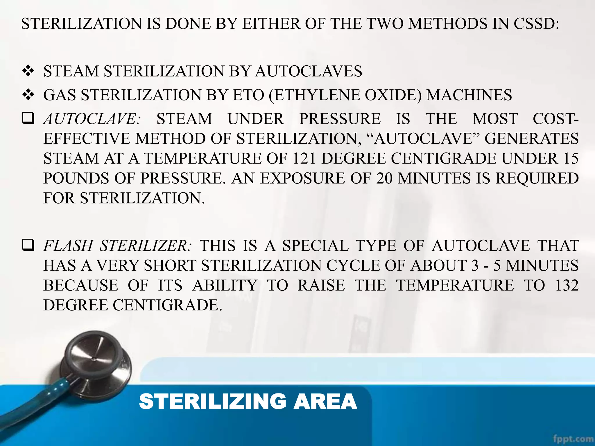 Central Sterile Supply Department (CSSD) | PPTX