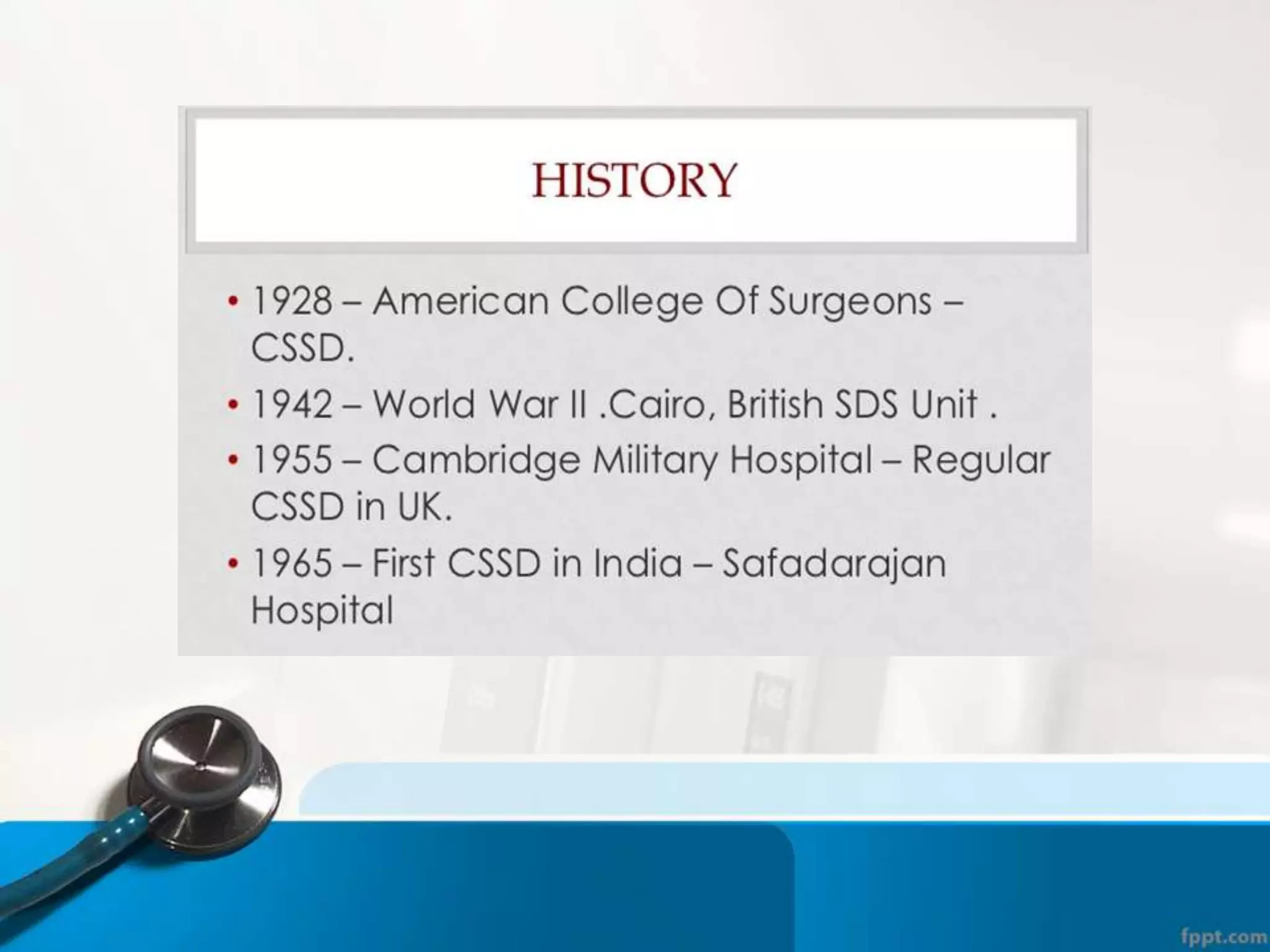 Central Sterile Supply Department (CSSD) | PPTX