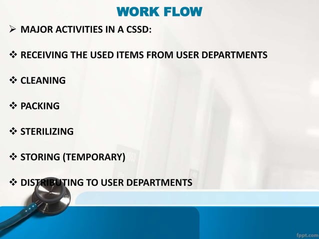 Central Sterile Supply Department (CSSD) | PPTX | Healthcare Industry ...