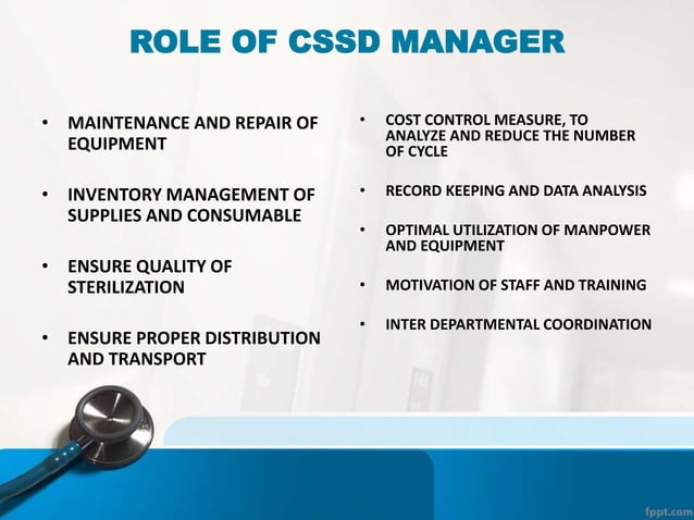 Central Sterile Supply Department (CSSD) | PPTX | Healthcare Industry ...
