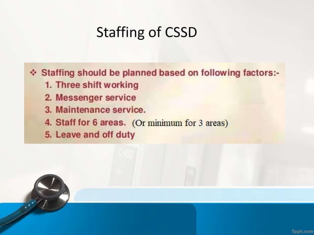 Central Sterile Supply Department (CSSD) | PPT