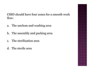 Central sterile supply department in hospitals | PPTX | Home Appliances ...