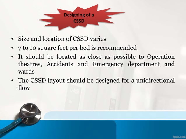 cssd.pptx introduction definition objective types and classification | PPT