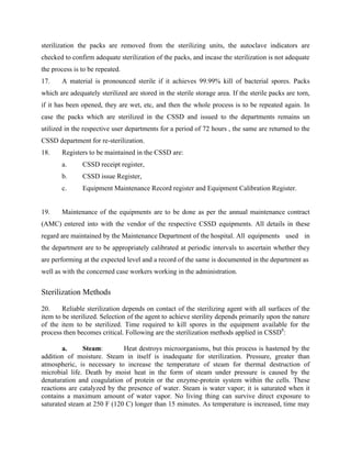 CSSD by Dr Zulfiquer Ahmed Amin | PDF