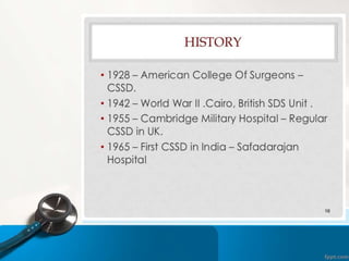 CSSD by Dr Zulfiquer Ahmed Amin | PPTX