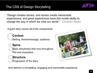 Css design storytelling | PPT