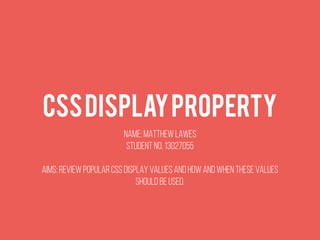 Css display | PDF