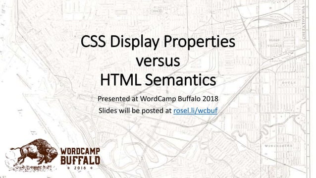 WCBuf: CSS Display Properties versus HTML Semantics | PPTX | Browsers | Computer Software and ...