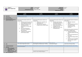 COMPUTER SYSTEM SERVICING DAILLLY LESSON | DOCX