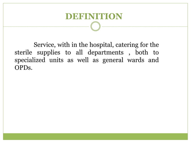 CSSD | PPTX | Healthcare Industry | Industries