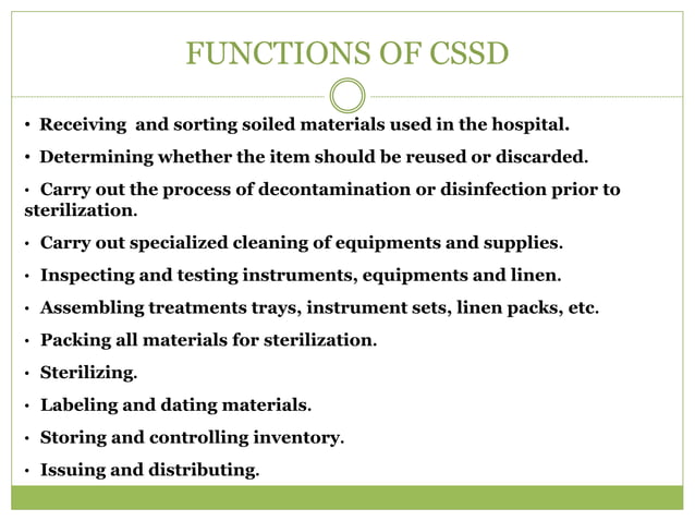 CSSD | PPTX | Healthcare Industry | Industries