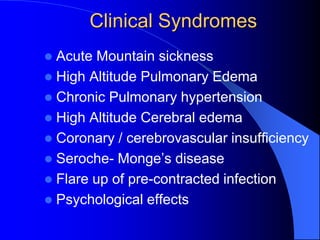 effects of high altitude | PPT