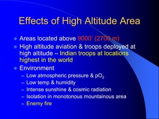 effects of high altitude | PPT
