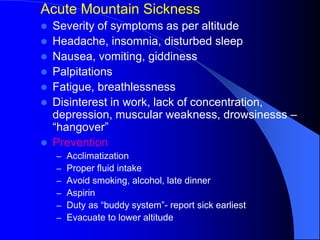 High Altitude Sickness Symptoms
