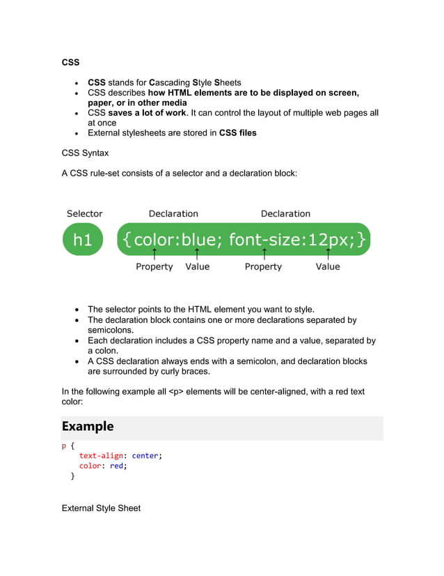 Css ejemplos y codigo 1 | PDF