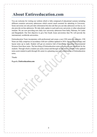 CSS Environmental Sciences | PDF
