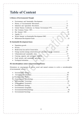 CSS Environmental Sciences | PDF