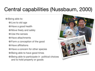 Using technologies to develop capabilities with people living with ...