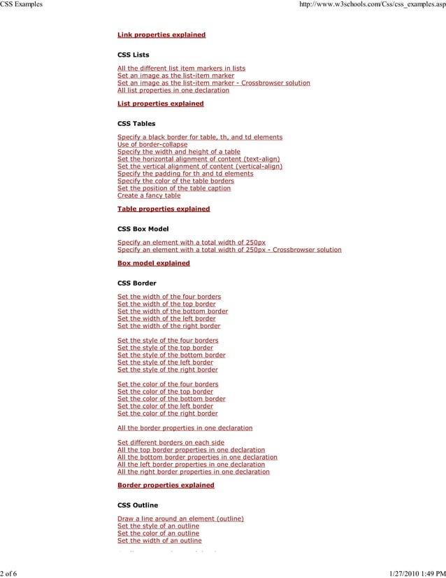 Css Examples | PDF