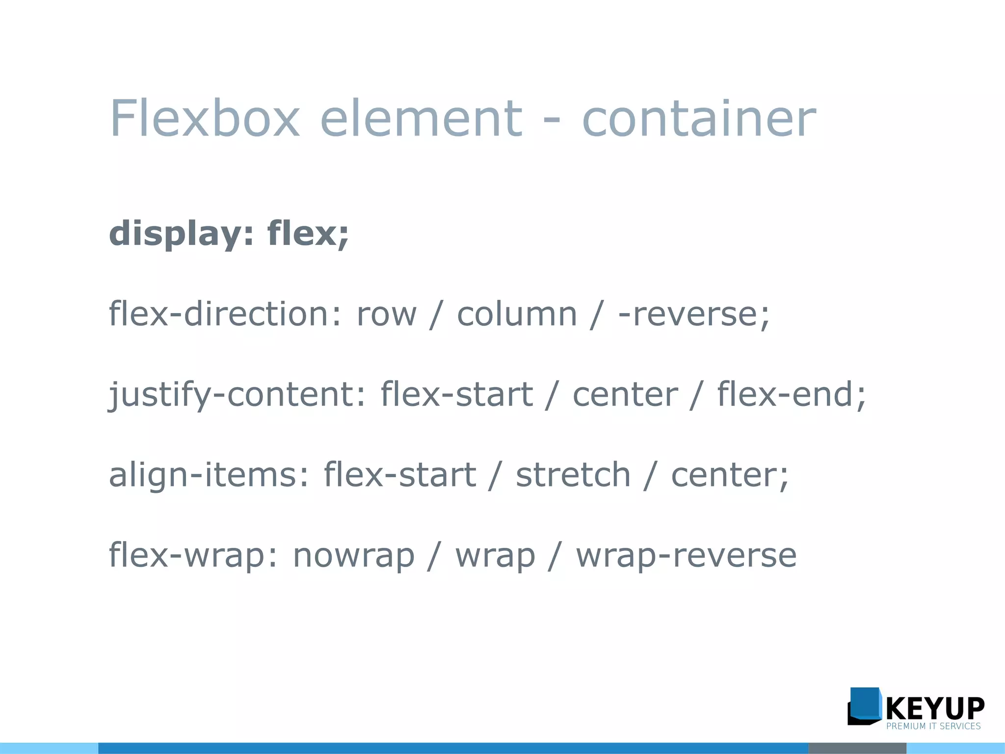 CSS flexbox | PPT