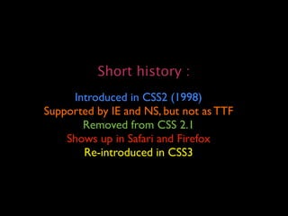 CSS @font-face : Personalized fonts | PPT