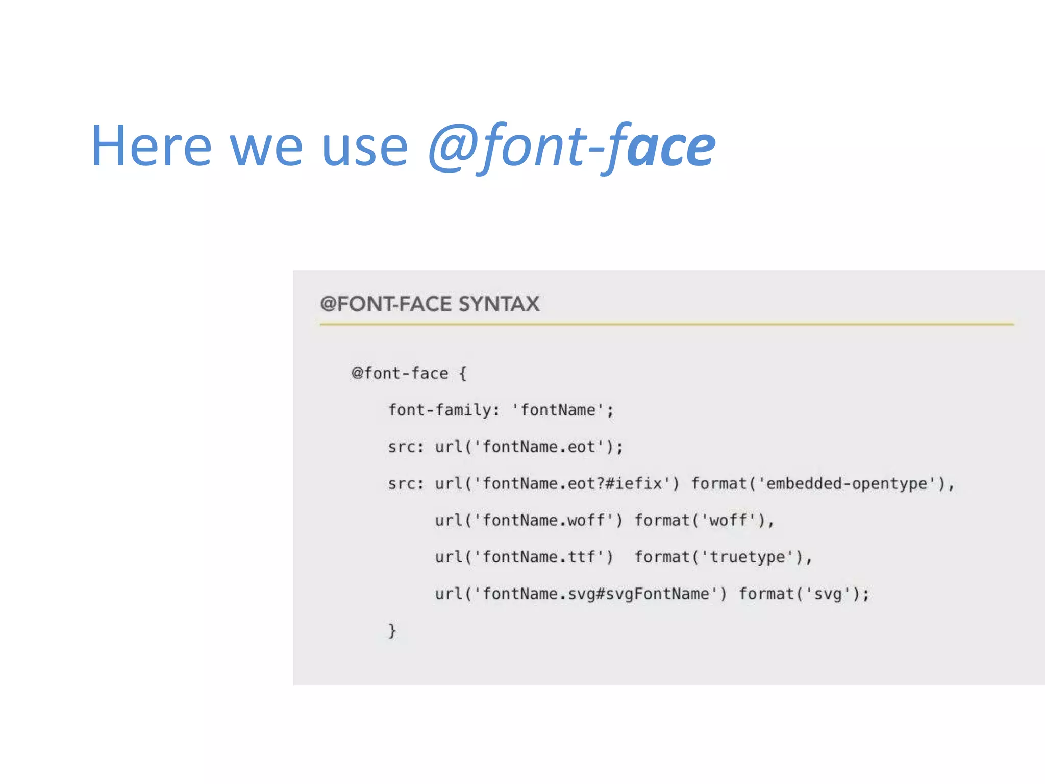 Css font propert | PPTX | Web Design and HTML | Internet