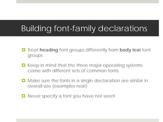 Font-families in CSS | PDF | Desktop Publishing | Computer Software and Applications