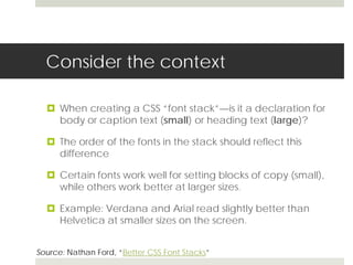Font-families in CSS | PDF