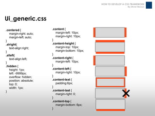 How to develop a CSS Framework | PPTX
