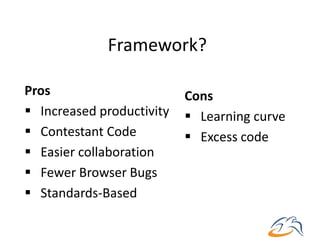 CSS framework | PPTX | Web Development | Internet