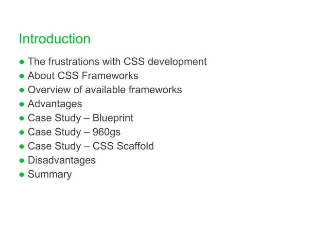 An Introduction to CSS Frameworks | PPT