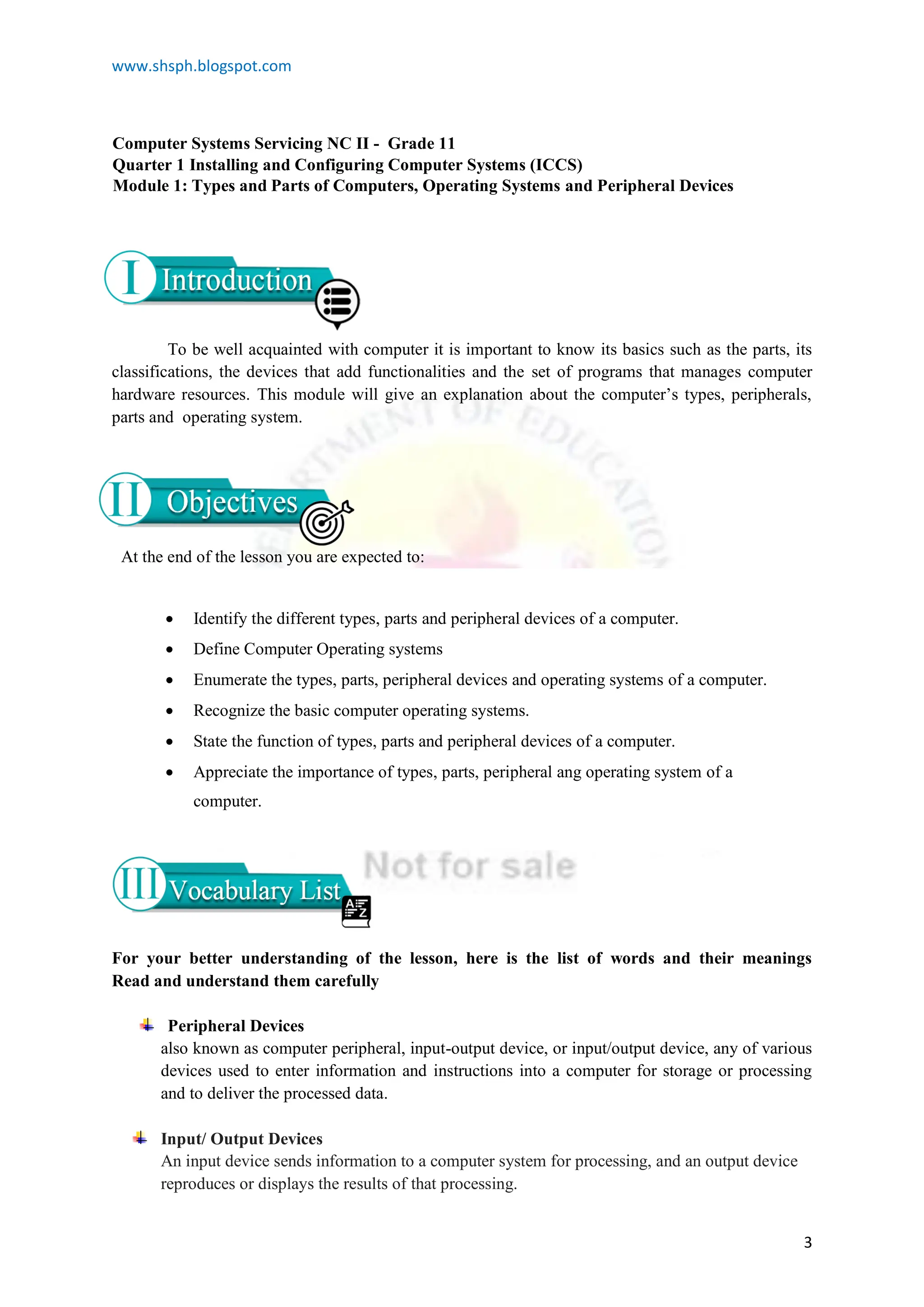 Computer System Servicing NC II TESDA Course | PDF